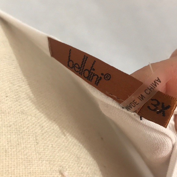 Belldini | Tops | Belldini Blouse White Silver Jewels New Size 3x ...